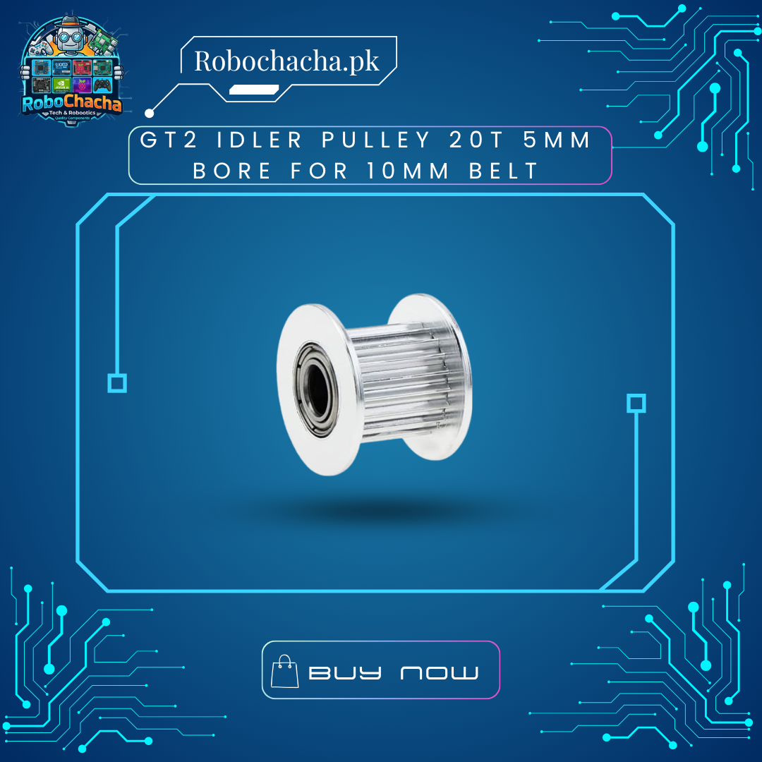 GT2 Idler Pulley 20T 5mm Bore for 10mm Belt – 20 Teeth Bearing Guide ...